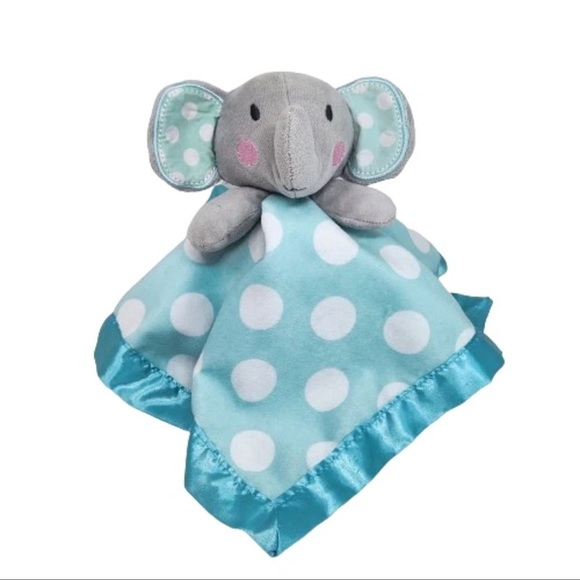 Circo | Toys | Vintage Circo Elephant Baby Lovey Aqua Blue Polka Dot ...